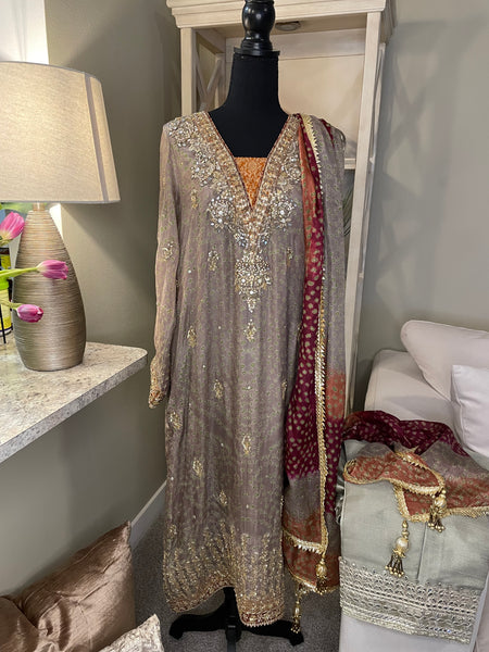 Silk Chunri Suits – Sophia Pakistan